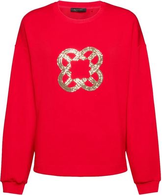 Elena Miro sweat à ornements - Rouge
