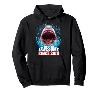 BDAZ 13. Geburtstag Jawesome Seit 2013 Shark 13 Jahre alt Pullover Hoodie