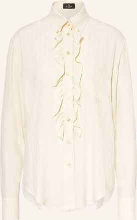 Etro Etro Hemdbluse Mit Seide Und R&uuml;schen weiss