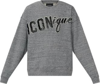 Dsquared2 Femme, Sweatshirts et sweats &agrave; capuche, Gris, Taille: 40 FR Pocket SweaT-shirt