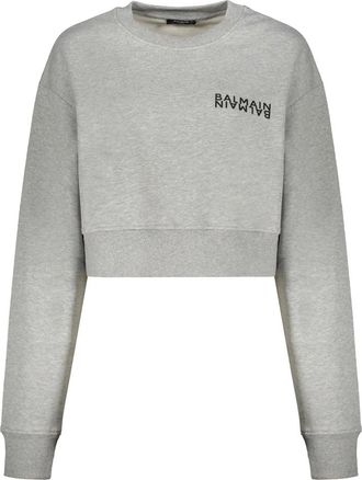 Balmain Femme, Sweatshirts et sweats &agrave; capuche, Gris, Taille: 38 FR SweaT-shirts & SweaT-shirts &agrave; capuche