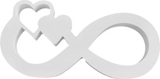 Generic 3D-Herzornament aus Harz - Unendliche Dekoration, multifunktionale Herzskulptur, Harzform f&uuml;r Bilderrahmen | Geeignet f&uuml;r Ewiges Symbol, Heimdekoratio