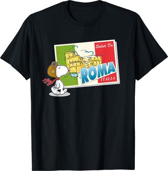 Peanuts Snoopy In Roma Italien T-Shirt
