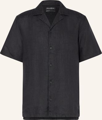 Marc O'Polo Marc Opolo Resorthemd Regular Fit Aus Leinen schwarz