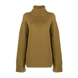 The Attico Gr&uuml;ner Casual Wollpullover Grace - - Knitwear - Damen - Gr&uuml;n - L
