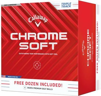 Callaway Chrome Soft 2024 Triple Track - 4 f&uuml;r 3 St&uuml;ck