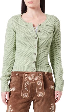 Stockerpoint Juliette Damen Trachtenstrickjacke, Linde, 46