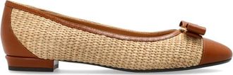 Ferragamo Femme, Chaussures, Beige, Taille: 35 1/2 EU Varina 2.0 Ballerine en raphia