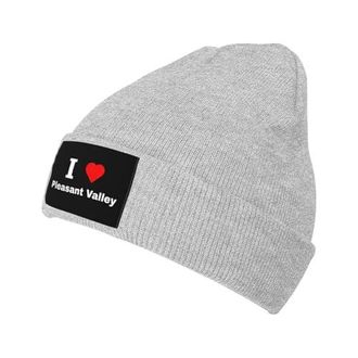 Generic Unisexe Bonnet Tricot&eacute;, I Love Pleasant Valley, Coupe-Vent Chapeau Tricot&eacute;, Bonnet Chapeau Tricot pour Adultes, Cyclisme, Ski