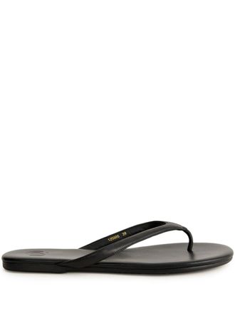 12 Storeez tongs en cuir - Noir