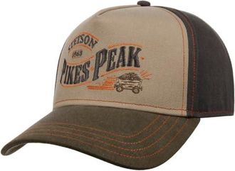 Stetson Casquette Pikes Peak Homme - Strapback de Baseball Boucle en métal, avec visière Printemps-été Printemps Été Automne Hiver - Taille Unique Bleu-Olive