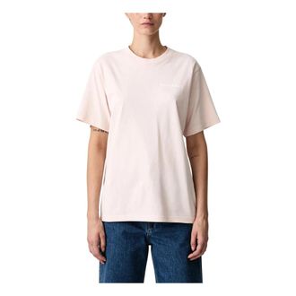 Sporty & Rich Health Is Wealth T-Shirt - - Tops - Damen - Rosa - M