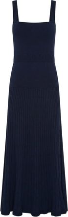 Anna Quan robe longue Chantelle à encolure carrée - Bleu