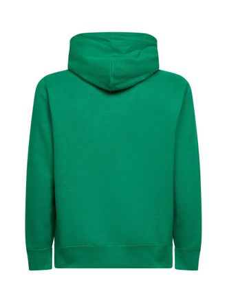 Polo Ralph Lauren Mens Hoodie Billiard Green Cotton Blend Sweatshirts Sweater