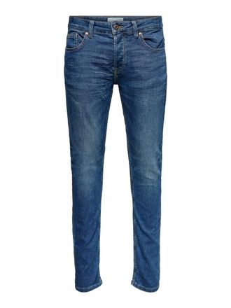 Only & Sons Male Slim Fit Jeans ONSLOOM Mid Rise Slim Fit Jeans