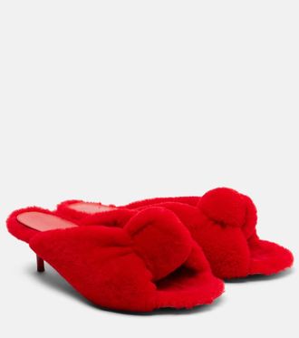 Bottega Veneta Mules Cherry en laine