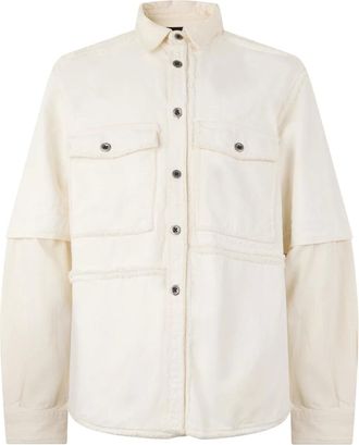 Diesel Homme, Chemises, Blanc, Taille: 2XL Blouses & Chemises