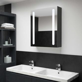 vidaXL Armoire de salle de bain &agrave; miroir led 50x13x70 cm Vidaxl