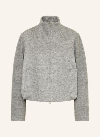 HUGO BOSS Kastenjacke Jundalini Im Materialmix grau