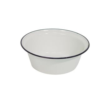 Krüger Krüger Schüssel Weiss, 36 cm, Weiß-schwarz