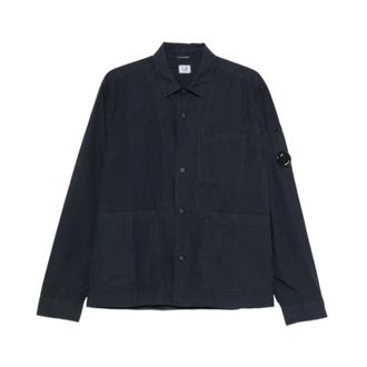 C.P. Company C.p. Company, Homme, Chemises, Bleu, Taille: 2XL Chemise Overshirt en Popeline