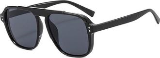 Generic Lunettes De Soleil Carrées Surdimensionnées Tendance For Femmes Et Hommes, Idéales For La Conduite, Les Déplacements, Les Vacances Et Le Sport(Black)