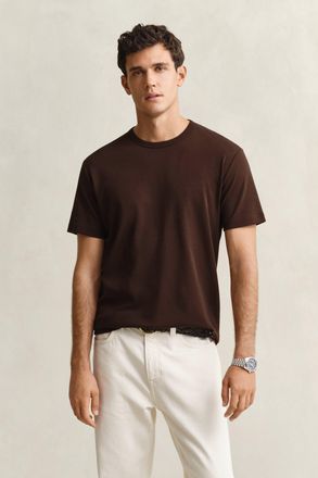 GANT Herren Interlock T-Shirt (XXXL) MAHOGANY Braun