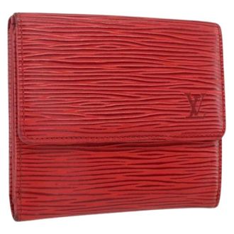 Louis Vuitton Portefeuille en cuir vintage Pre-owned - Femme - Pre-owned - Rouge - Taille: ONE Size