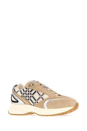 Burberry Womens Multicolor Eclipse Sneakers Flaxsilver