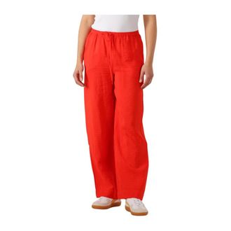 Moss Copenhagen Damen, Hosen, Rot, XSGr&ouml;&szlig;e