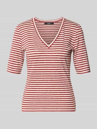 Max Mara Regular Fit T-Shirt aus Leinen-Mix Modell OPZIONE