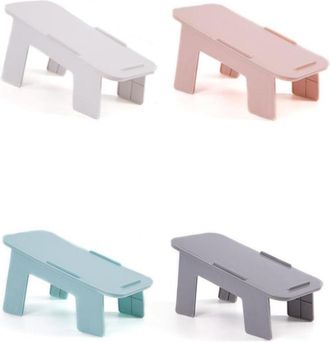 TOPBATHY 4 Stück Teiliges Pinkes Schuhregal mit Doppelter Ablage Praktischer Schuhaufbewahrungs-Organizer für Kinderschuhe Hausschuhe und Sandalen Platzsparend