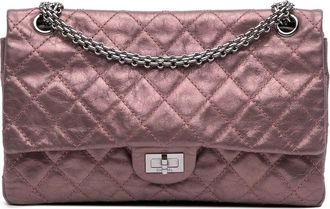 Chanel Hobo Bags - Reissue 2.55 Aged Metallic Calfskin Double Flap 22 - Gr. unisize - in Gold - für Damen