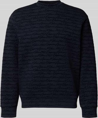 Emporio Armani Sweatshirt mit Strukturmuster