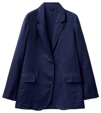 Benetton Veste M/L 2aghdw00r, Bleu Nuit 252, 36 Femme