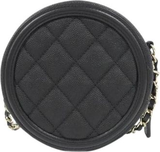 Chanel Sac bandouli&egrave;re vintage doccasion - Femme - Pre-owned - Noir - Taille: ONE Size