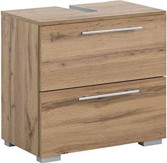 Schildmeyer Waschbeckenunterschrank Carlos 148595, eiche landhaus Dekor, 60,2 x 59,1 x 35 cm