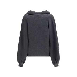 Dolce & Gabbana Womens Gray Wool Oves Aries Cardigan Clothing