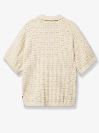 Woodbird Mens Sweater V-Neck Cotton Beige