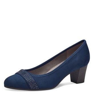 Jana Escarpins avec Détails Scintillants Vegan, Bleu (Navy), 41 EU