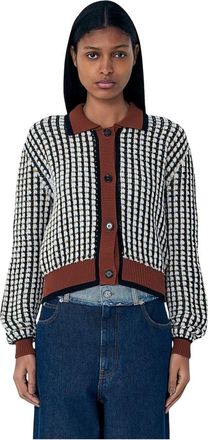 Marni Femme, Pulls, Multicolore, Taille: 40 FR Cotton-Blend Cardigan