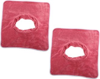 Valiclud 2 Stück Atmungsaktives Mikrofasermassageliegenbezug mit Gesichtsöffnung Massageauflage für Kosmetikstudio Spa und Fußpflege