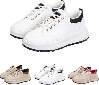 Generic Chaussures de sport d&eacute;contract&eacute;es pour femme - Baskets &agrave; lacets confortables et douces - Semelle int&eacute;rieure rembourr&eacute;e - Chaussures dext&eacute;rieur l&eacute;g&egrave;res