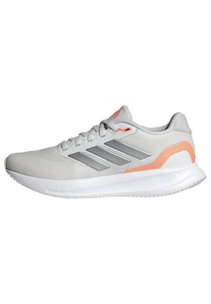 adidas Damen Runfalcon 5 Running Shoes, Crystal White/Iron met./Beam orange, 42 2/3 EU