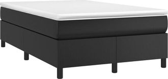 vidaXL Bettgestell Schwarz 120x200 cm Kunstleder Vidaxl