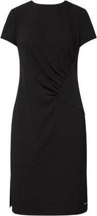 Calvin Klein Robe courte drap&eacute;e &agrave; manches courtes