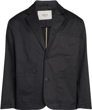 Replay Veste col tailleur en coton m&eacute;lang&eacute;