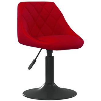 vidaXL Esszimmerstuhl Weinrot Samt vidaXL