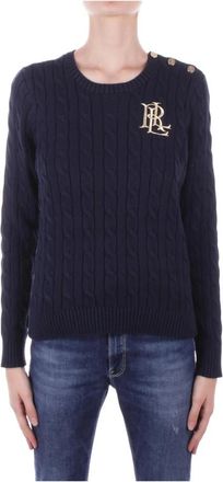 Ralph Lauren Damen, Strickwaren, Blau, LGröße