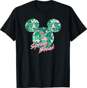 Disney Minnie Mouse Icon Tropical Pink Spring Break T-Shirt T-Shirt
